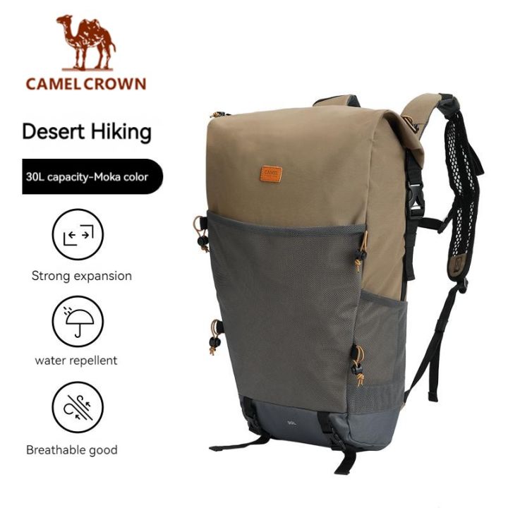 CAMEL CROWN 30LMultipurpose กระเป๋าเป้สะพายหลังเดินป่า Daypack กระเป๋าเดินทางสำหรับเดินป่า ...