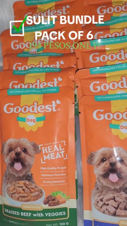 130g Goodest Dog Wet Dog Food Pouch All Life Stages Pet Essentials ...