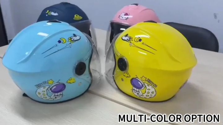 Children Helmet Motorcycle Topi Keledar Kanak Kanak Half Face Safety ...