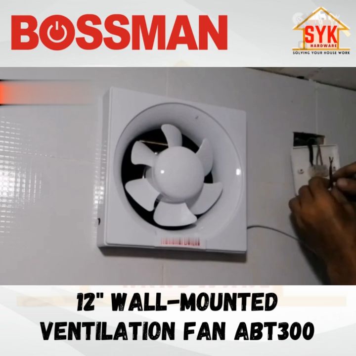 SYK Bossman ABT300 12" 300mm bedroom living room toilet kitchen guest ...