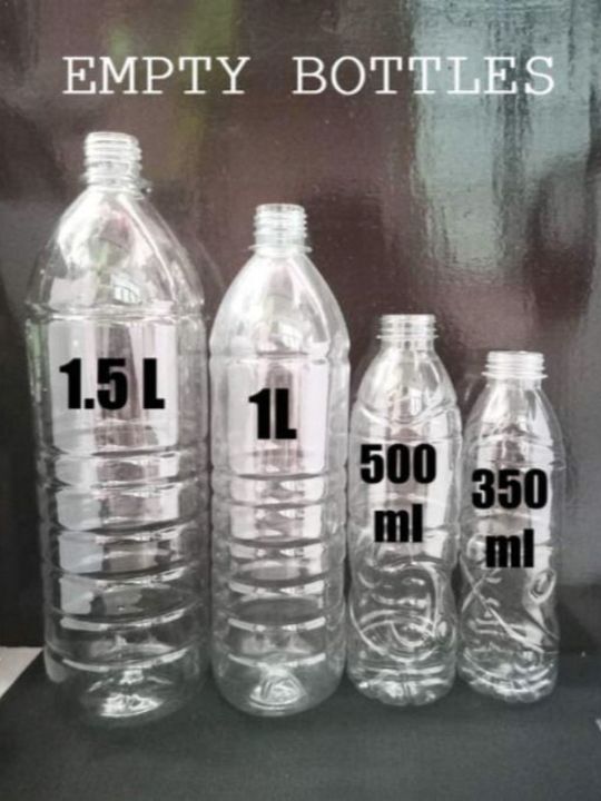 EMPTY BOTTLES PER PIECE ( 1 ) 350ML, 500ML, 1 liter, 1.5 liter may ...