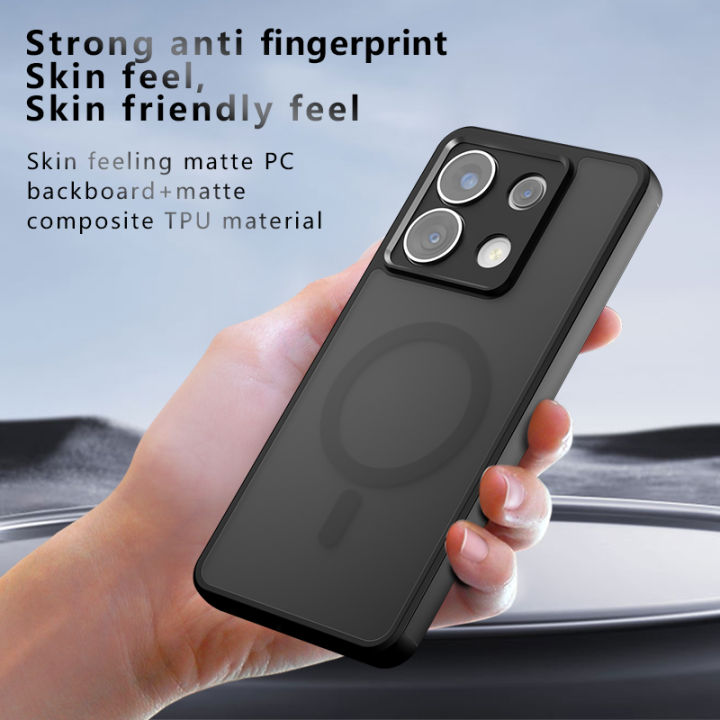 เคสสำหรับ Xiaomi X6 Poco Pro Redmi K70 Pro K70E Magsafe เคลือบฝาหลัง ...