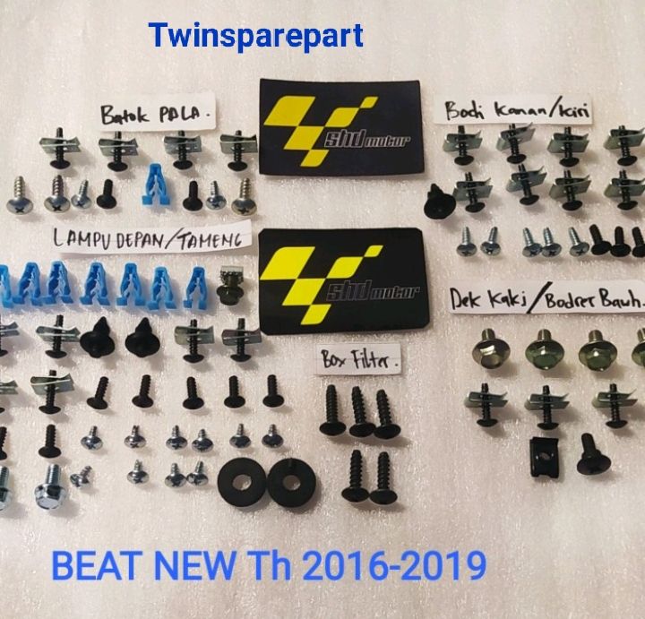 Baut full body Honda beat new / baut lengkap body beat new 2016 2017 ...