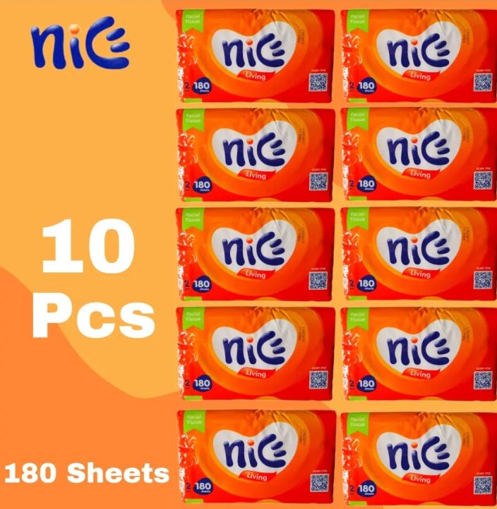 Tissue NICE 180 sheet ( PAKET 10 pcs ) | Lazada Indonesia