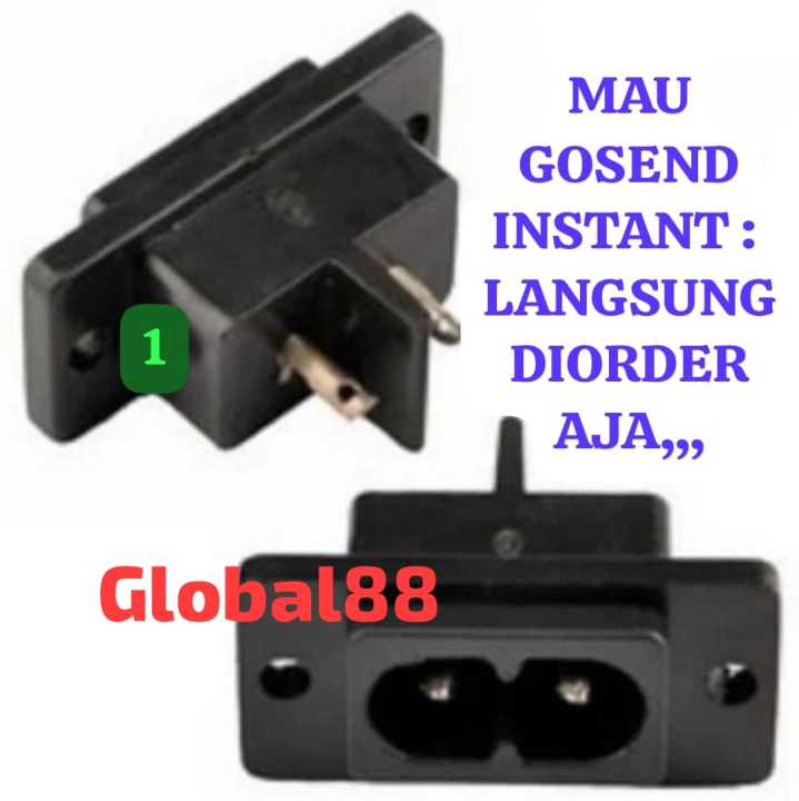 Soket AC angka 8 Standar Power Outlet Socket Switch Colokan Listrik | Lazada Indonesia