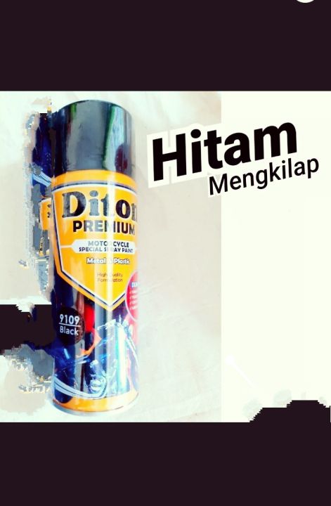 pylox DITON PREMIUM BLACK 9109 pilok hitam cat semprot black cat motor ...