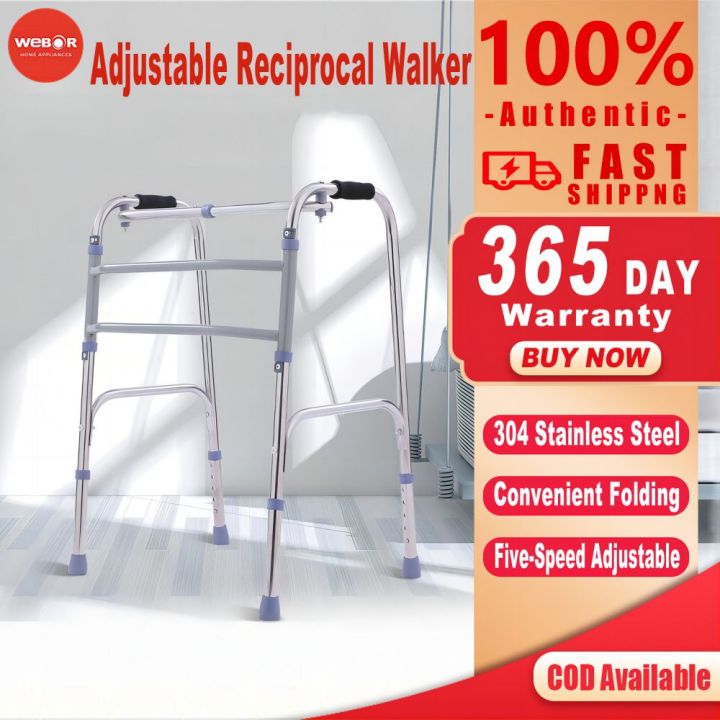 WeBOR Adjustable Reciprocal Walker Adult Walker Adjustable Lightweight ...