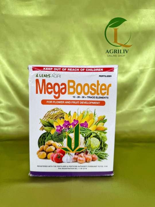 Mega Booster 10-20-30 + Trace Elements Fertilizer 1kg (Leads Agri) | Lazada