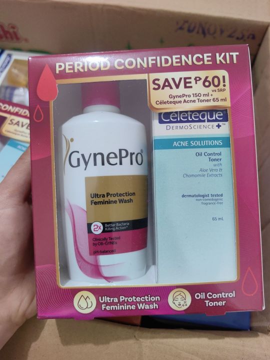Period Confidence Kit (Gyne Pro 150 + acne control 65ml) for odor ...