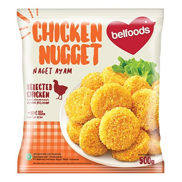 Makanan Frozen Foods Belfoods Favorite Chicken Nugget Naget ayam bentuk ...
