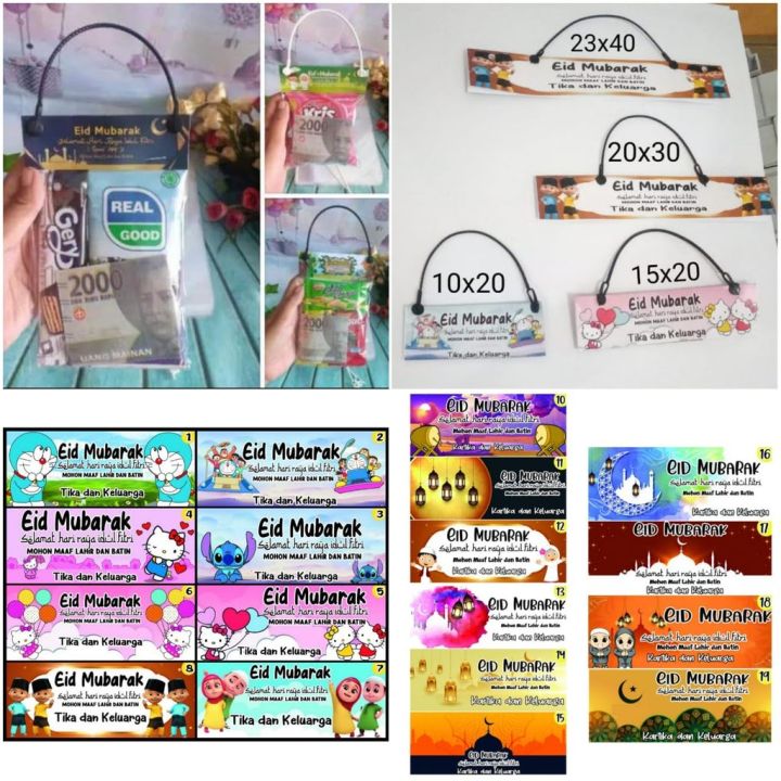 ISI [16 PCS] TAS SNACK LEBARAN 10x20cm HARGA 1 PAK PLASTIK LABEL DAN ...