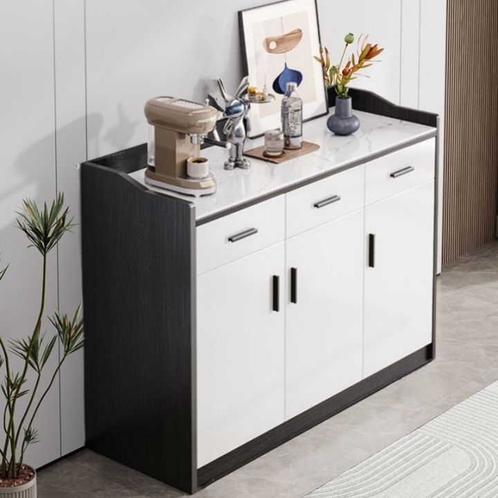 Solid Wood Stone Plate Sideboard Cabinet Wall Integrated 2024 New ...