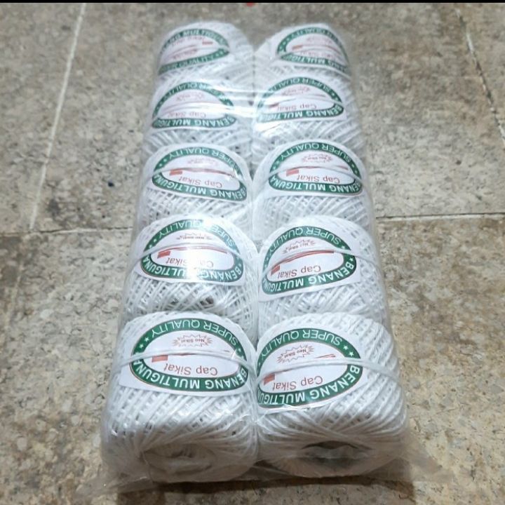 Benang bangunan serbaguna putih 10 rol | Lazada Indonesia