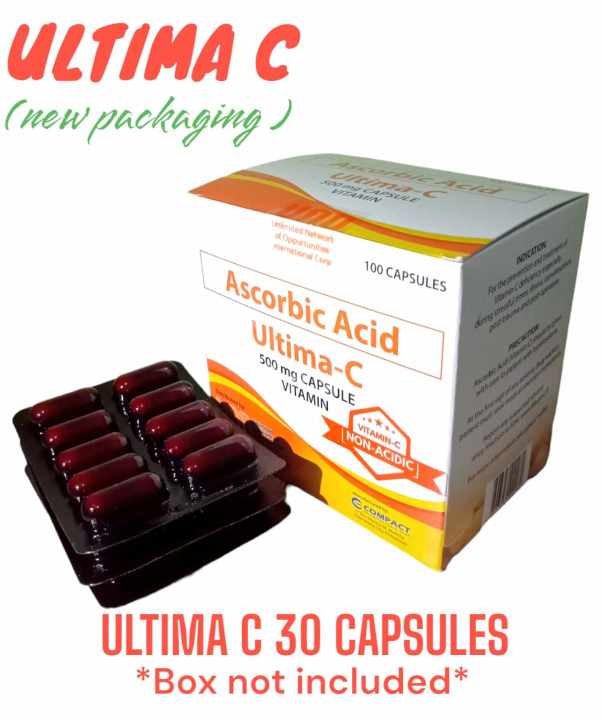 ULTIMA C NEW PACKAGING (30 CAPSULES) NON ACIDIC ASCORBIC ACID | Lazada PH
