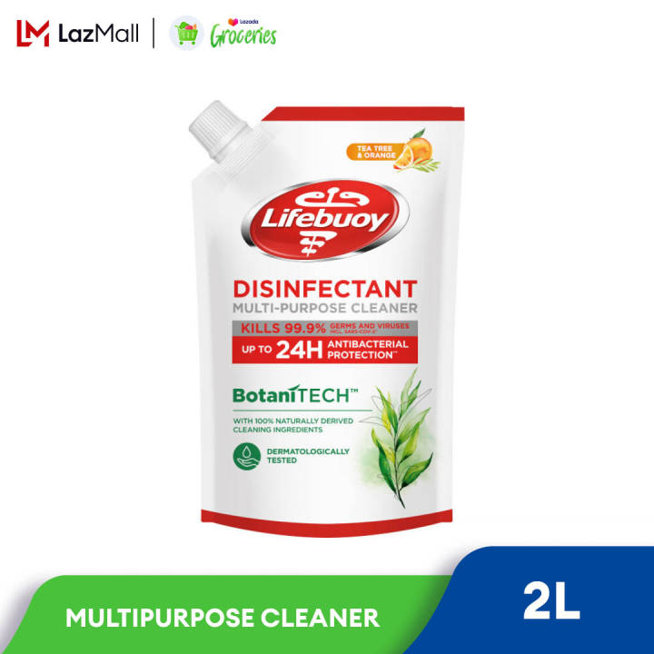 Lifebuoy Multi-Purpose Cleaner Tea Tree & Orange Refill 2L | Lazada