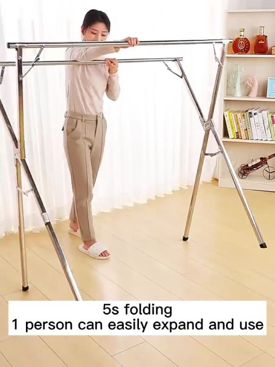 Drying rack Folding hangers 160CM/200cm/240CM Stainless steel foldable ...