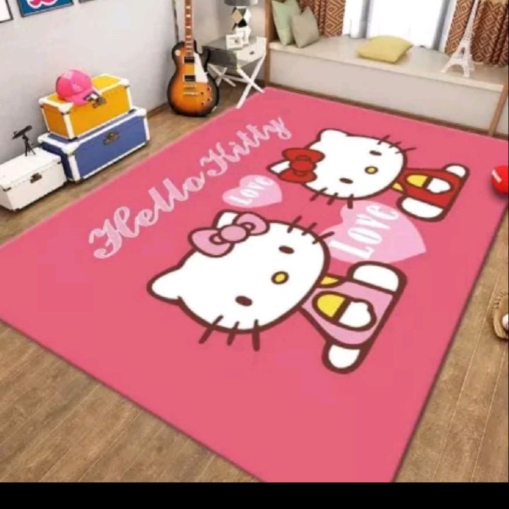 carpet hello kitty velvet 3d floor mat 150x90cm / karpet hello kitty ...