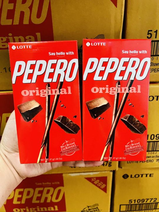 LOTTE PEPERO ORIGINAL CHOCOLATE 47G | Lazada PH