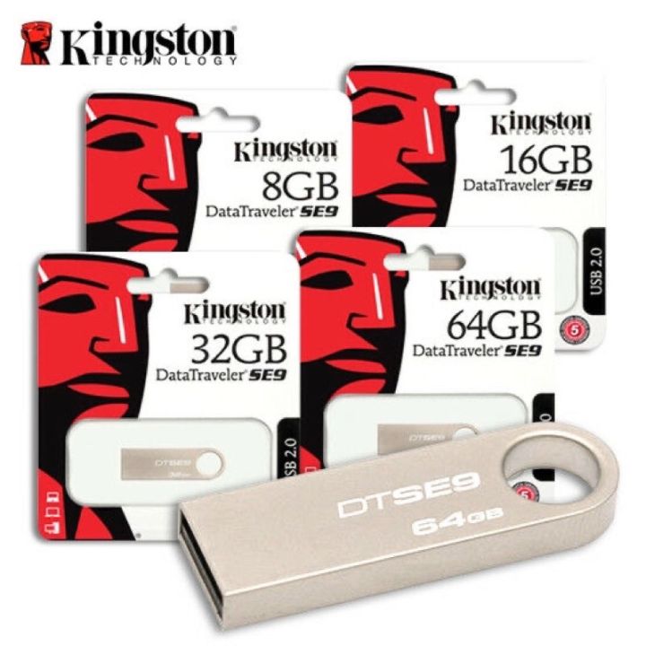 Kingston แฟลชไดรฟ์ USB 2.0/3.0/3.1รุ่น SE9ใหม่2GB 4GB 8GB 16GB 32GB ...