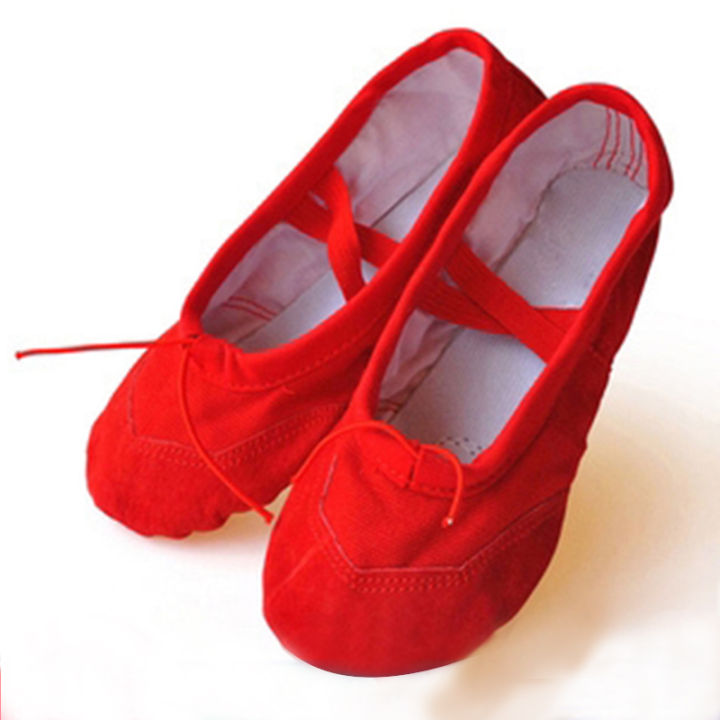 Red Soft Bottom Modern Dance Classical Dance Ballet Dancing Shoes ...