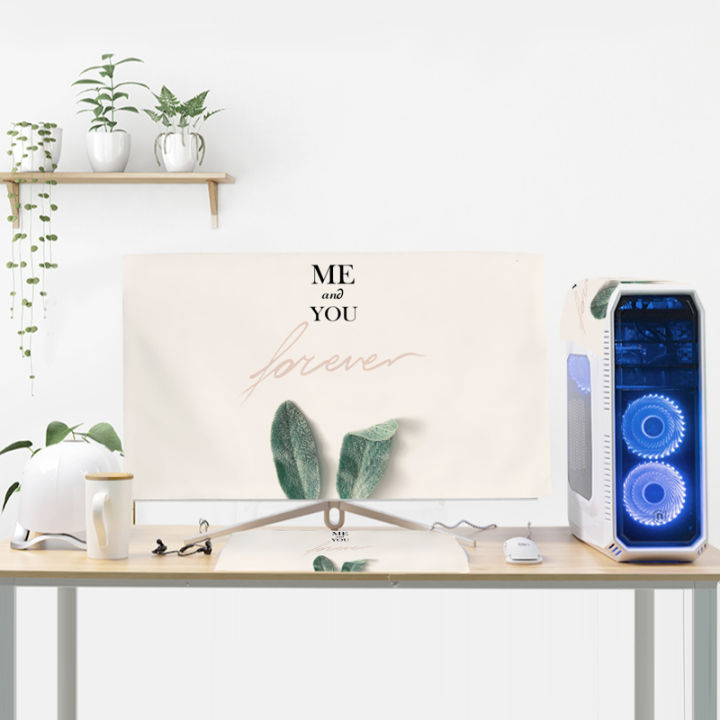 Desktop Computer Cover Host Cover Cloth Monitor Keyboard Dust Cloth Set ...