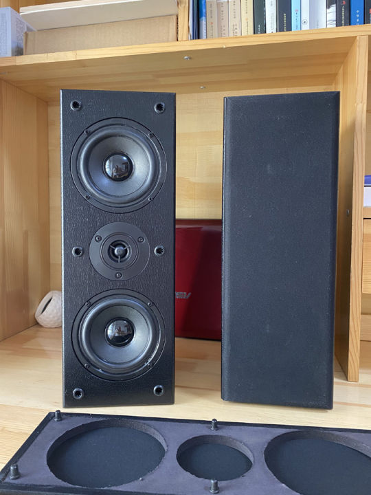 Wooden Upright 4-Inch Three-Frequency Passive Sound Boxes Book Box 5.1 ...