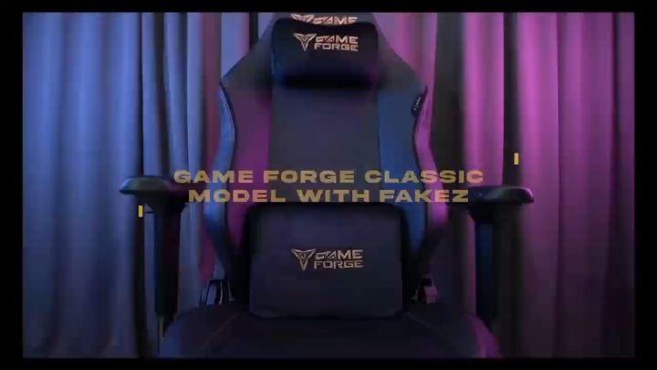 GAMEFORGEเก้าอี้เล่นเกม Gaming Chair classic พนักพิงศีรษะแม่เหล็ก สวย ...