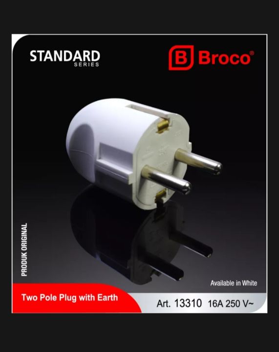 Steker Arde Broco/Colokkan Bulat Broco | Lazada Indonesia