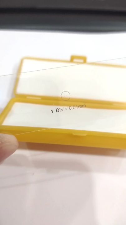 เลนส์สำหรับสอบเทียบเครื่องไมโครสครอป ขนาด0 01มิลิเมตร Microscope