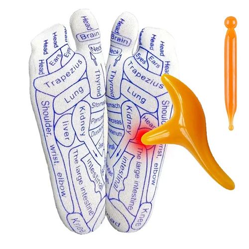 Hailicare Foot Massage Acupressure Socks Physiotherapy Massage Relieve Tired Feet Reflexology