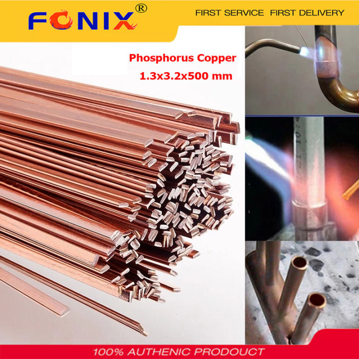 FONIX 10/20/50PC 1.3x3.2x500mm Brass Welding Rod Phosphorus Copper ...