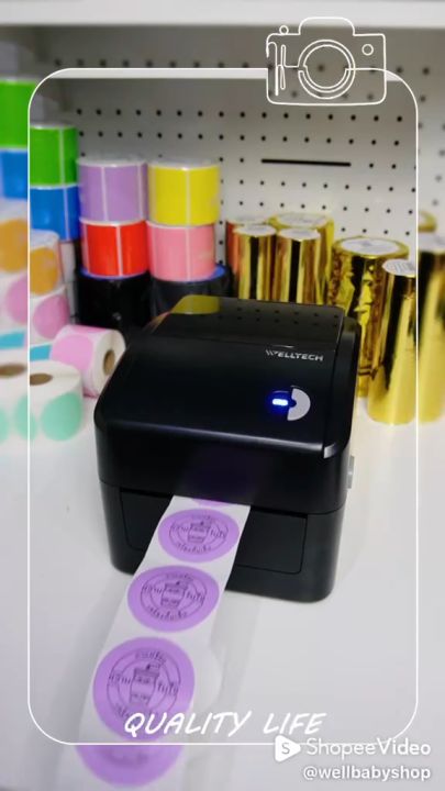 WELLTECH รุ่น X3 เครื่องพิมพ์ใบปะหน้าพัสดุ ฉลากสินค้า ฉลากยา บาร์โค้ด ...