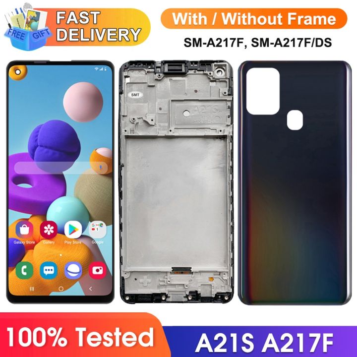 a21s Display Screen for Samsung Galaxy A21S Lcd Display Digital Touch Screen with Frame for ...