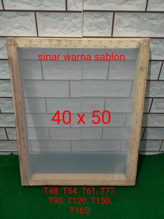 Screen sablon 40 x 50 kain lengkap | Lazada Indonesia