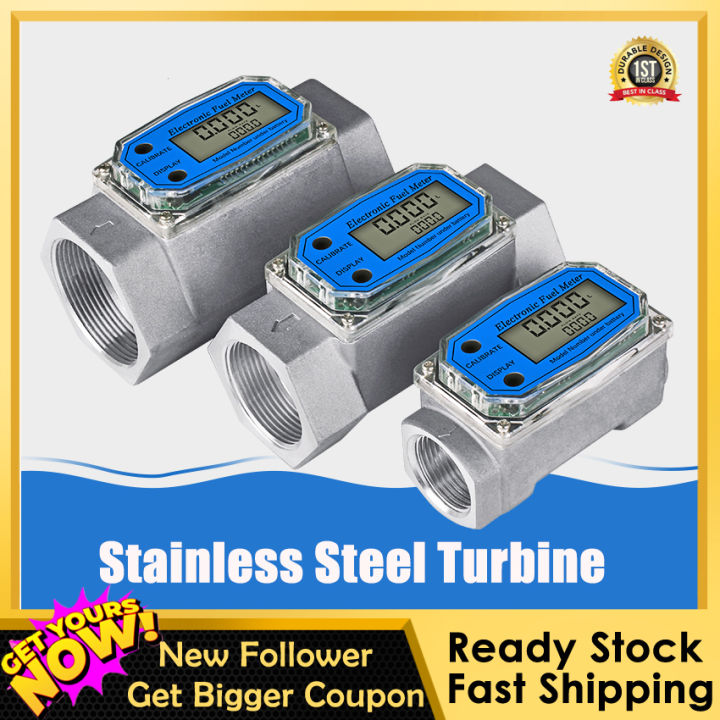 Digital Fuel Flow Meter Car Gasoline Methanol Water Flow Meter Counter ...