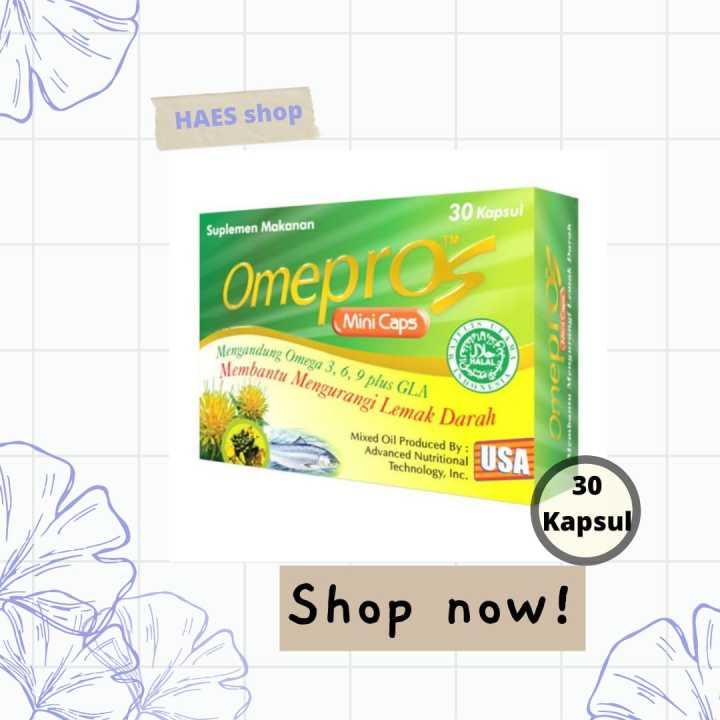 Omepros mini kapsul / Menurunkan Cholesterol / Suplemen kesehatan ...