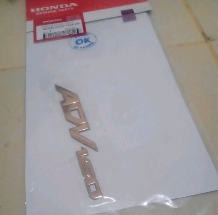 emblem logo tulisan adv 160 gold emas original honda harga satuan ...