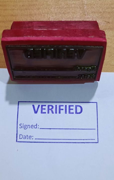 VERIFIED STAMP RUBBER STAMP | Lazada PH