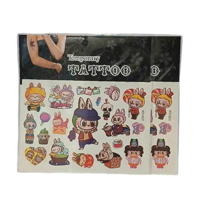 Stiker Tato Labubuu Temporary Monster Labubu | Lazada Indonesia