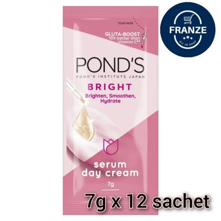 POND'S Bright Serum Day Cream 7g x 12 Sachet | Lazada PH