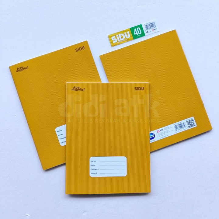 Buku Tulis Sidu 40 Lembar Sampul Coklat 1 Pak (Isi 10 Pcs) | Lazada ...