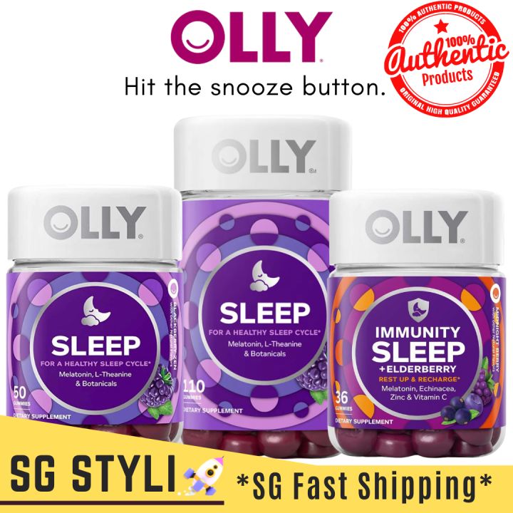 Olly Sleep 110 Gummy Vitamins *READY Stocks* Expiry 02/25 *2-3 Days ...