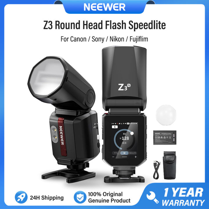 NEEWER Z3 Đèn Flash Speedlite đầu tròn TTL 2.4G màn hình cảm ứng cho ...