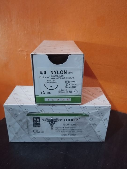 Nylon non absorbable suture 4-0 round | Lazada PH