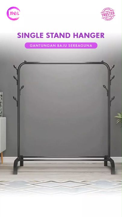 Mall Perabot | Stand Hanger Gawang Single / Double Gantungan Baju ...