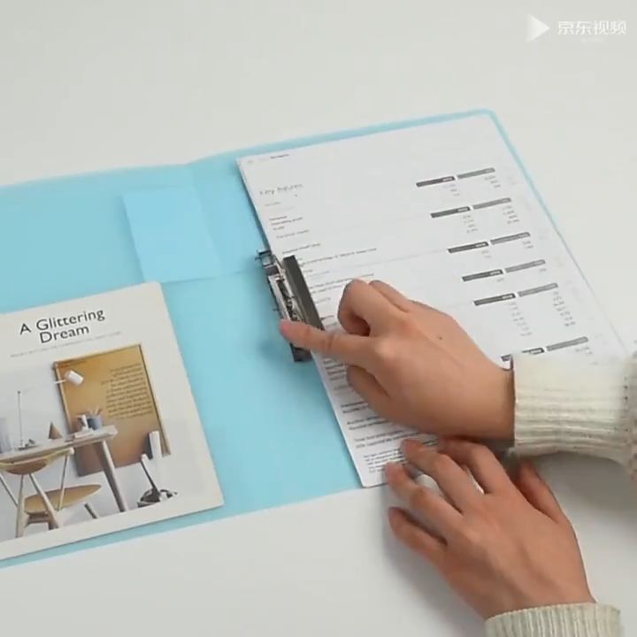 A4 Folder Test Paper Splint Single Double Spring Clip Plastic Polder ...