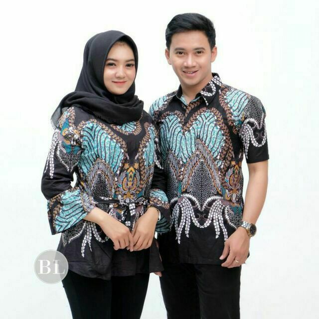 Batik Sepasang Pria Wanita New Model Blus Hem Motif Terbaru / Top Best ...