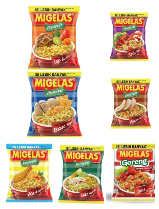 Migelas mi instan renceng all varian | Lazada Indonesia