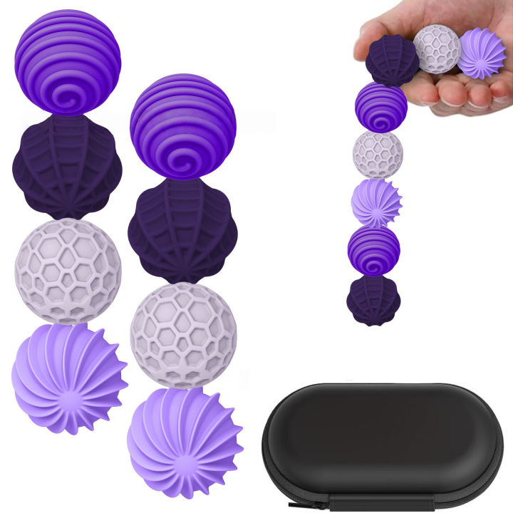 Sensory Magnetic Ball Fidget Decompression Soft Silicone Texture Worry ...