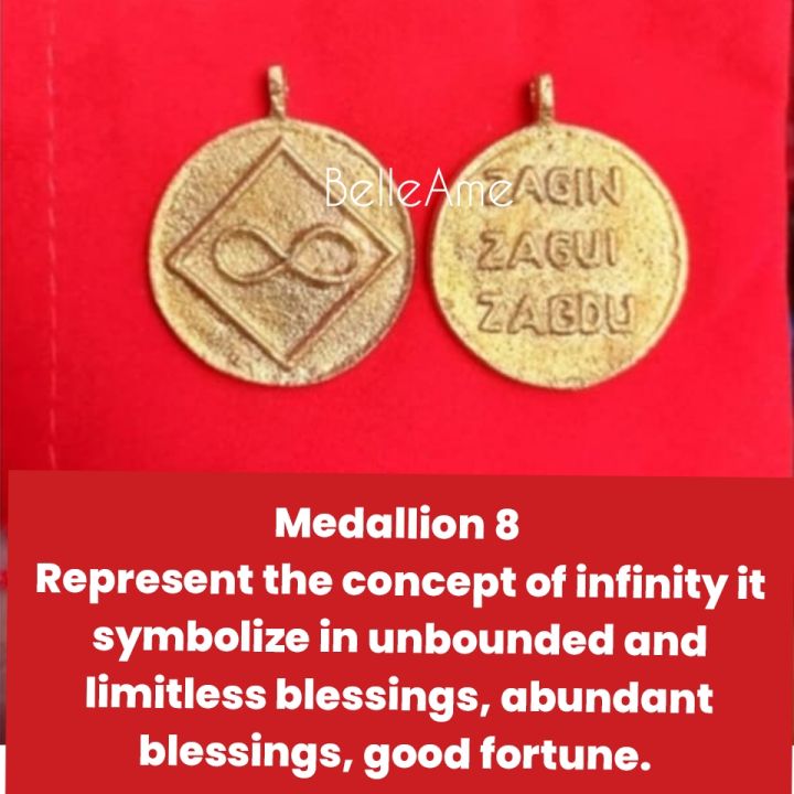 Lucky 8 Medallion Pendant necklace Representing Infinity symbolized ...